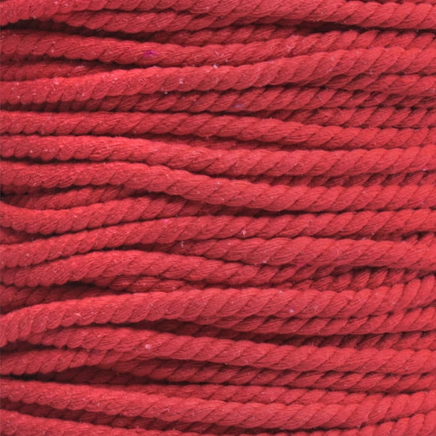 Super Soft 3 Strand Twisted Cotton Rope - Multiple Colors to Choose ...