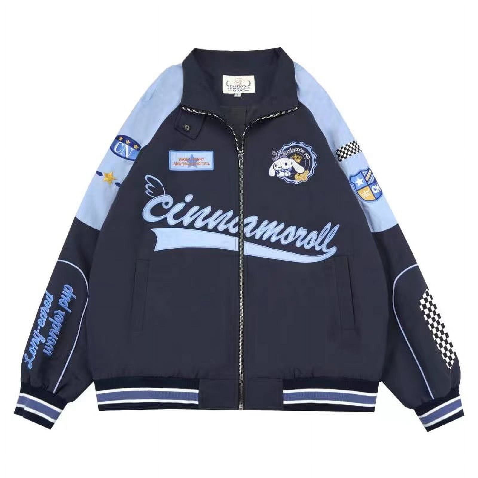 Click here for Fanjiahuan Fjh Sanrio Y2k Cinnamoroll Racer Jacket... prices