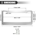 Unique Bargains Universal Car License Plate Frame Front Rear License ...