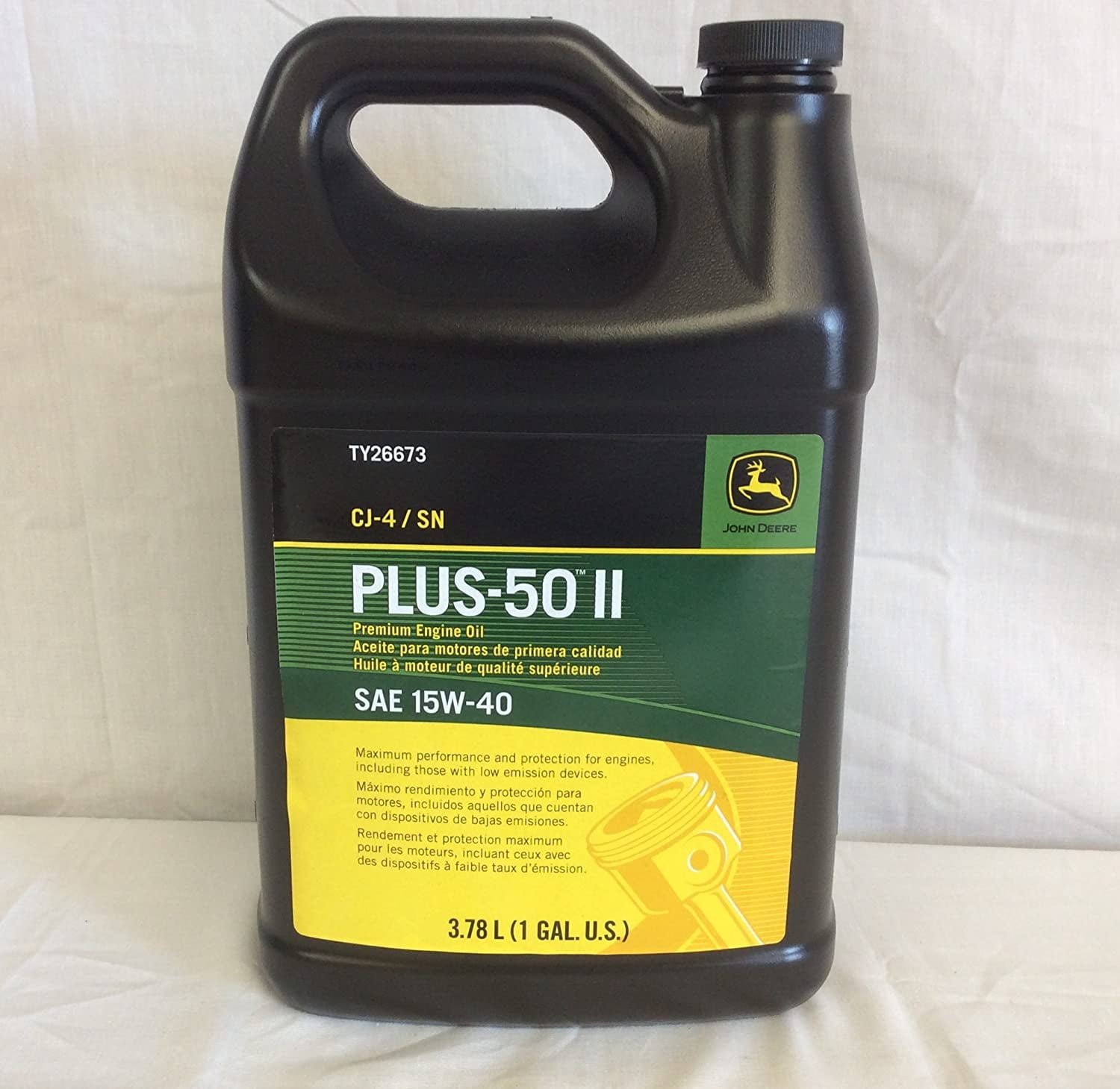 John Deere Original Equipment Plus 50 II Oil 15W40 CK4 SN TY26673