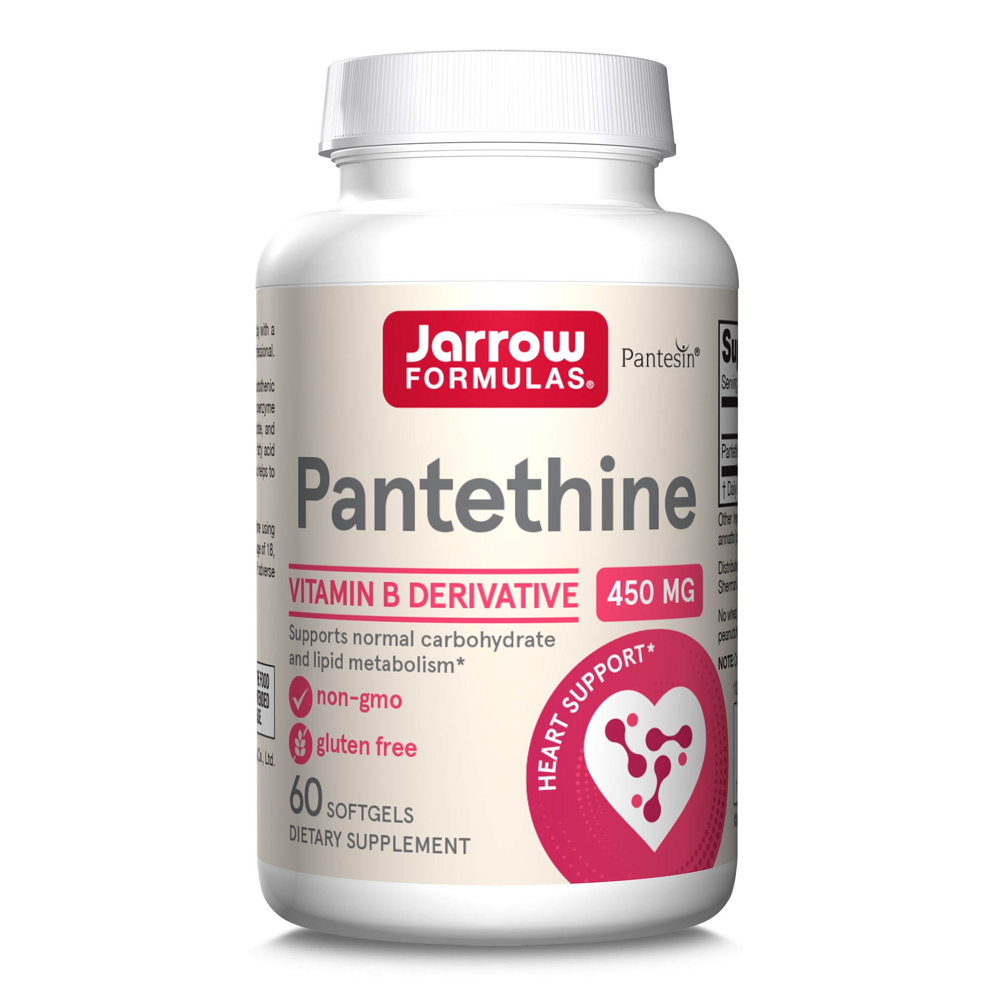 Jarrow Formulas Pantethine 450 mg - Supports Heart & Cardiovascular ...