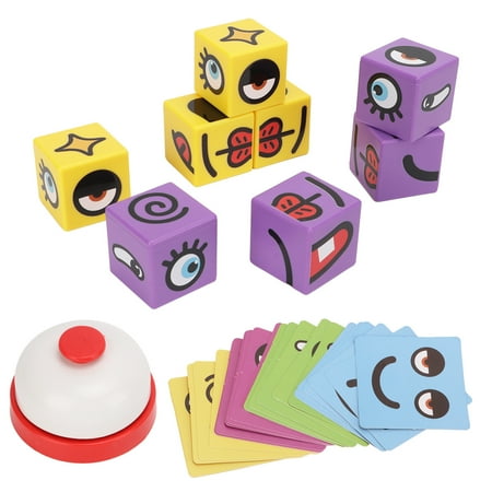 ANGGREK Fingertip Toy,Face Changing Blocks,Expression Block Puzzle With ...