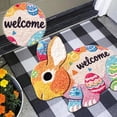 2026 Easter Bunny Shaped Welcome Mat Absorbent And Durable Easter Mat ...