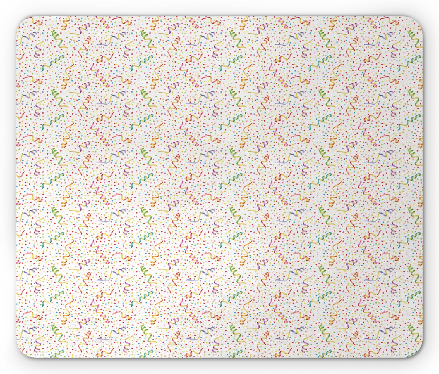 Birthday Mouse Pad, Colorful Party Pattern Happy Occasion Theme Dots ...