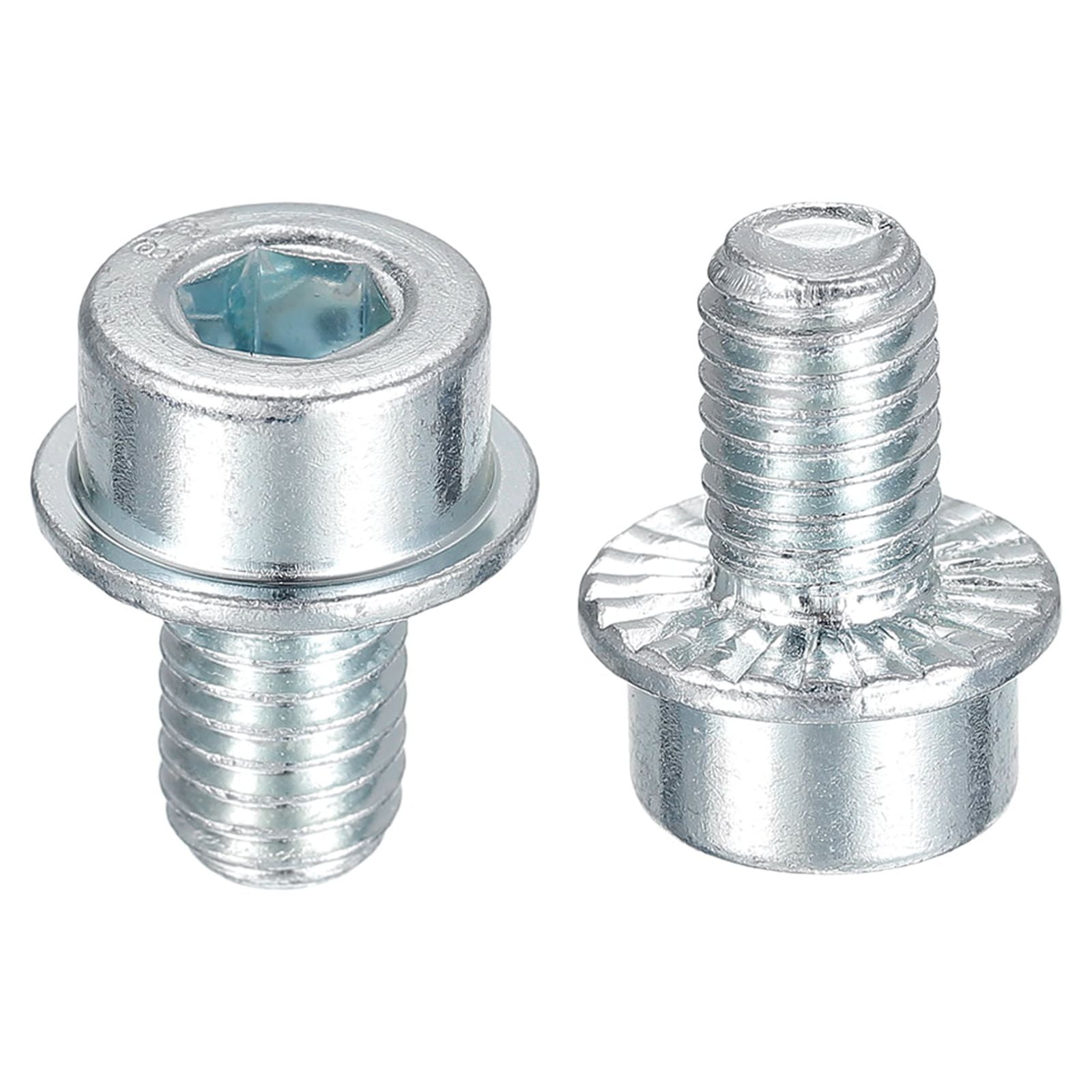 M8x12mm Brida Hueca Cabeza Tornillos, 10uds 8.8 Grado Carbono Acero ...