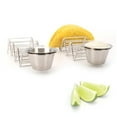 2LB Depot Taco Holder Stand with Salsa Cup - Premium Stainless Steel ...