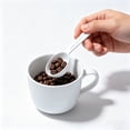 7g Plastic Coffee Measuring Spoon, Short Handle White Scoop for Coffee ...
