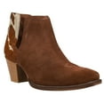 Roper Womens Rowdy Cow Print Pointed Toe Cowboy Ankle Boots - Walmart.com