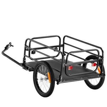 Xspec Bicycle Pull Behind Cart Wagon, 2-in-1 Bike Cargo Trailer ...