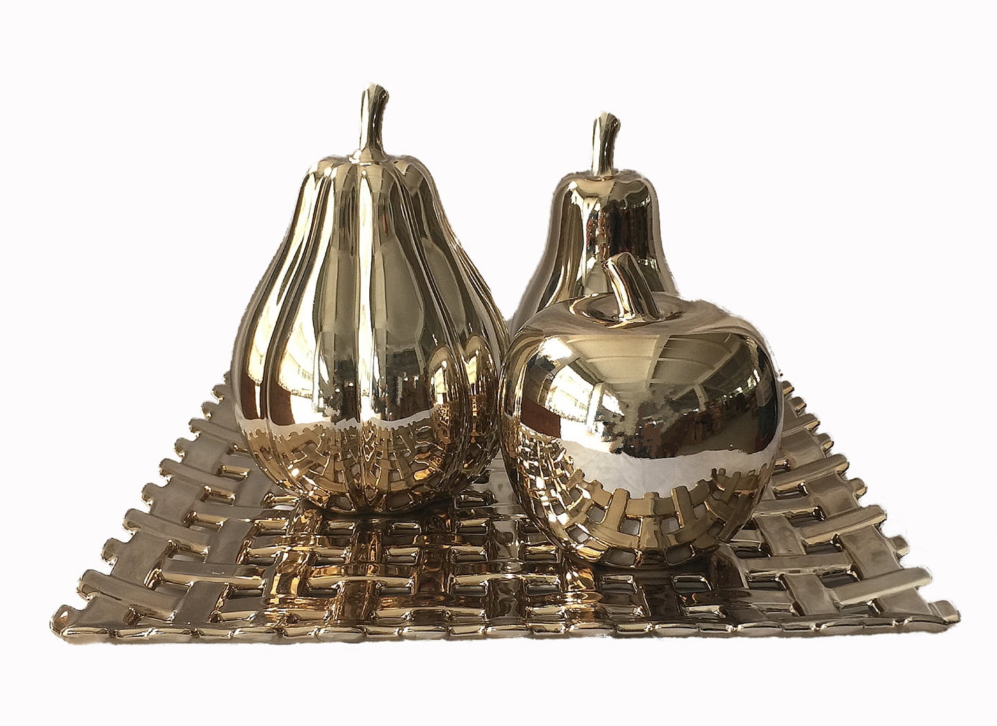 D'Lusso Designs Concordia Collection Fruit Set With Tray - Walmart.com