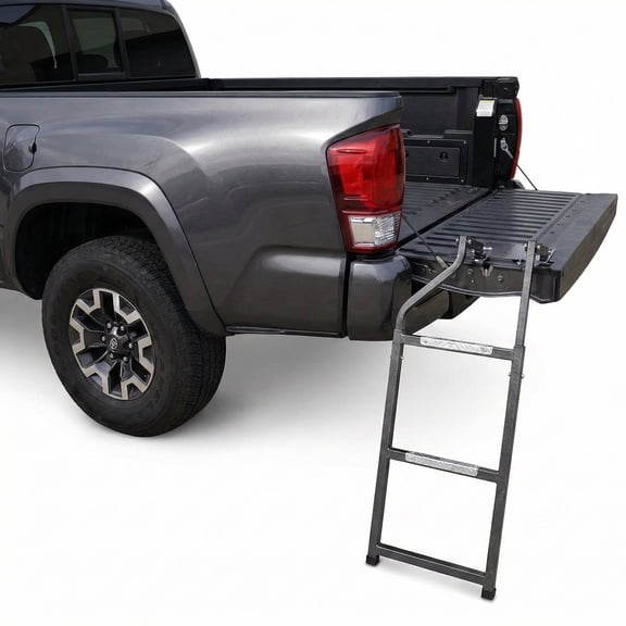 WOLFSTORM Universal Fit Tailgate Ladder Adjustable Rear Gate Step ...