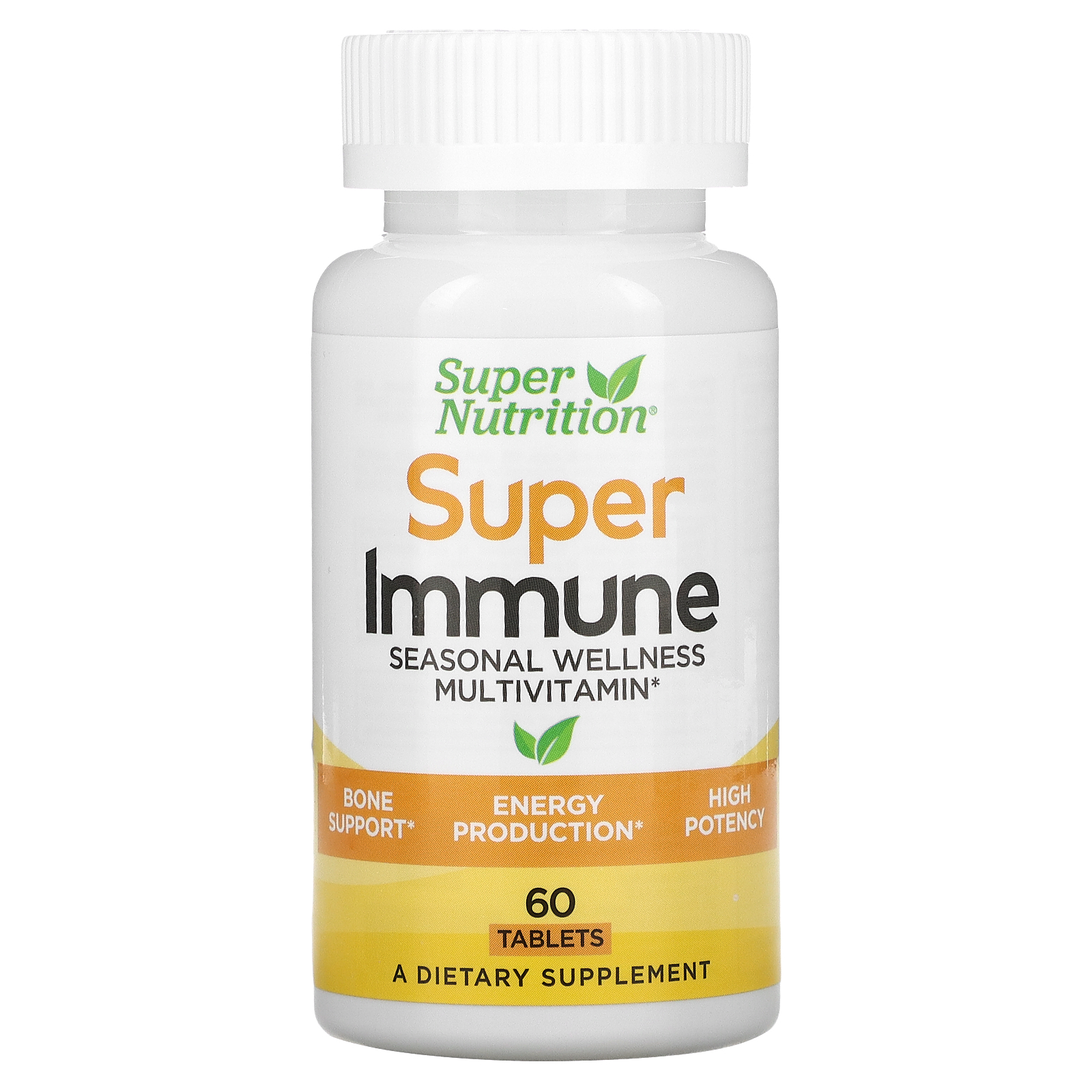 Super Nutrition Super Immune, Seasonal Wellness Multivitamin, 60 ...