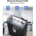 8-Sheet Micro-Cut Paper Shredder, High Security, Bin, 2-Minute ...