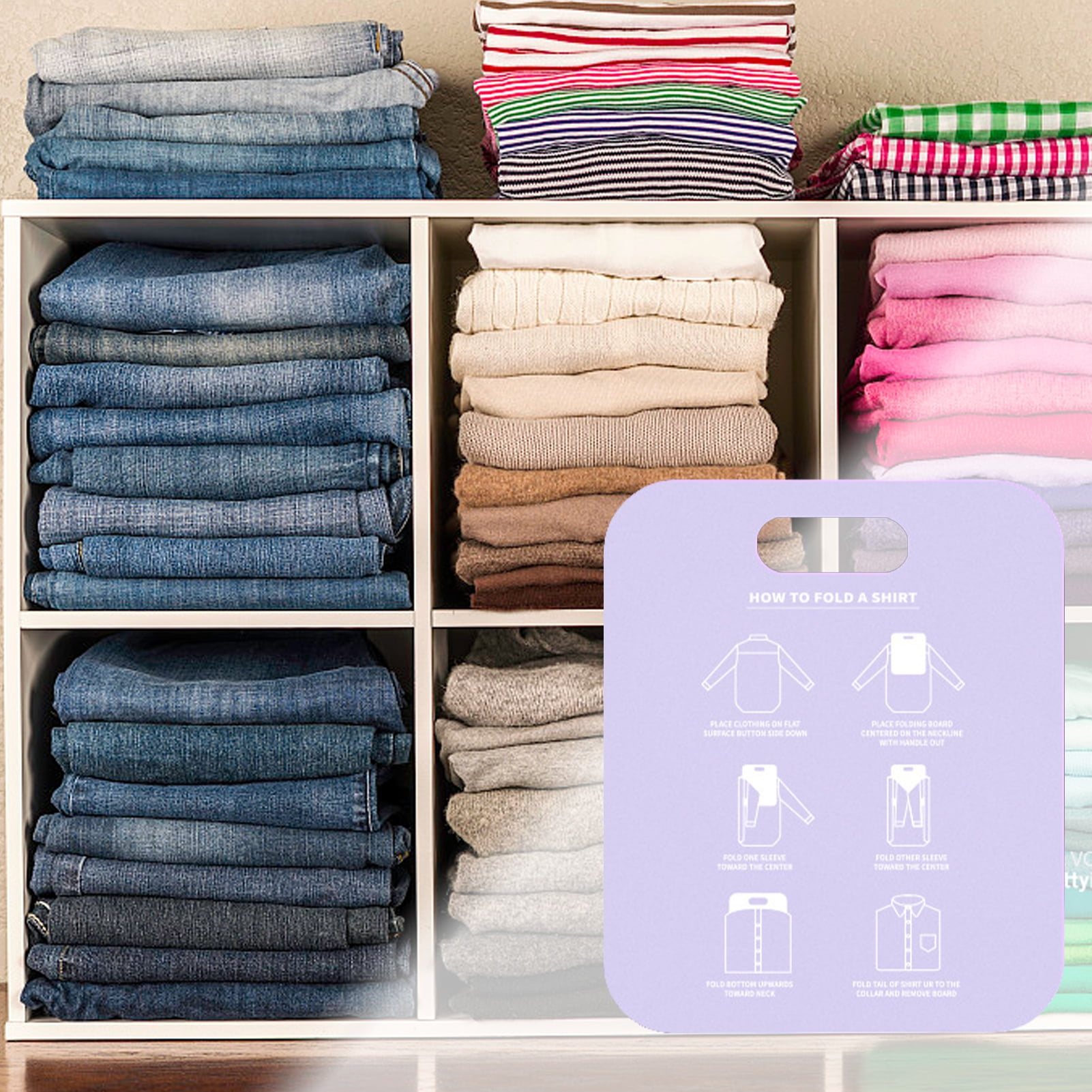 Hadanceo Clothes Folding Tool Space-saving Home Use Laundry Folding ...