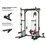 1400LBS Capacity Power Cage Rack, Professional Home Gym Equipment with ...