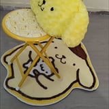 Sanrio Pompompurin Plush Rug Cartoon Anime Kawaii Pompompurin Fluffy ...