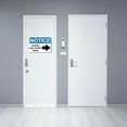 ADA CENTRAL SIGNS - Notice Please Use Other Door with Right Arrow Sign ...