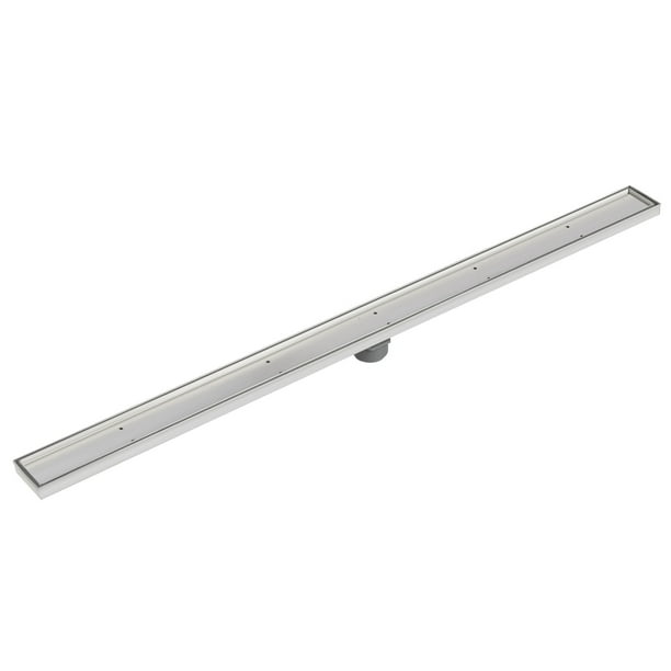 Miseno 48" Tile Insert Linear Shower Drain - Stainless Steel - Walmart.com