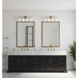 Lexie Collection Four-Light Brushed Gold Contemporary Vanity Light ...
