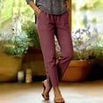 cfhntfmh Summer Pants for Women Wide Leg Casual Pants with Pockets Side ...