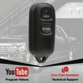 Keylessoption 2-Button Remote Key Fob Replacement for Toyota Camry ...