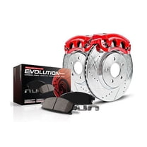 PowerStop Front Z23 Evolution Sport Brake Pad and Rotor Kit with Red ...