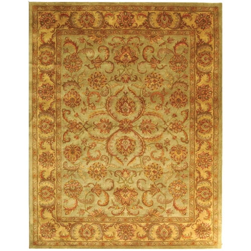 SAFAVIEH Heritage HG811A Handmade Green / Gold Rug - Walmart.com