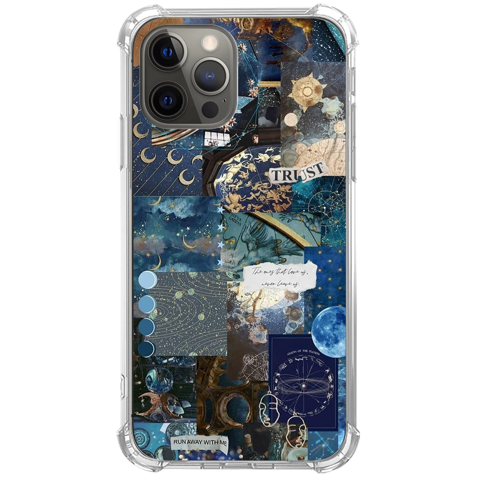 Celestial Collage Case for iPhone 14 Pro Max,Aesthetic Art Design TPU ...