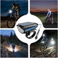 Solar Bike Headlight with Integrated Horn and Strong LED Front Light ...