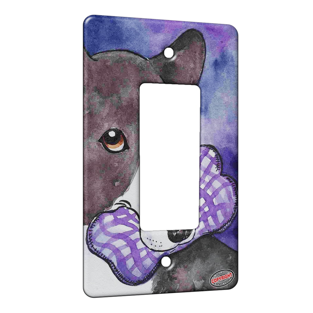 KuzmarK™ 1 Gang Rocker Wall Plate - Brindle Cardigan Welsh Corgi with ...