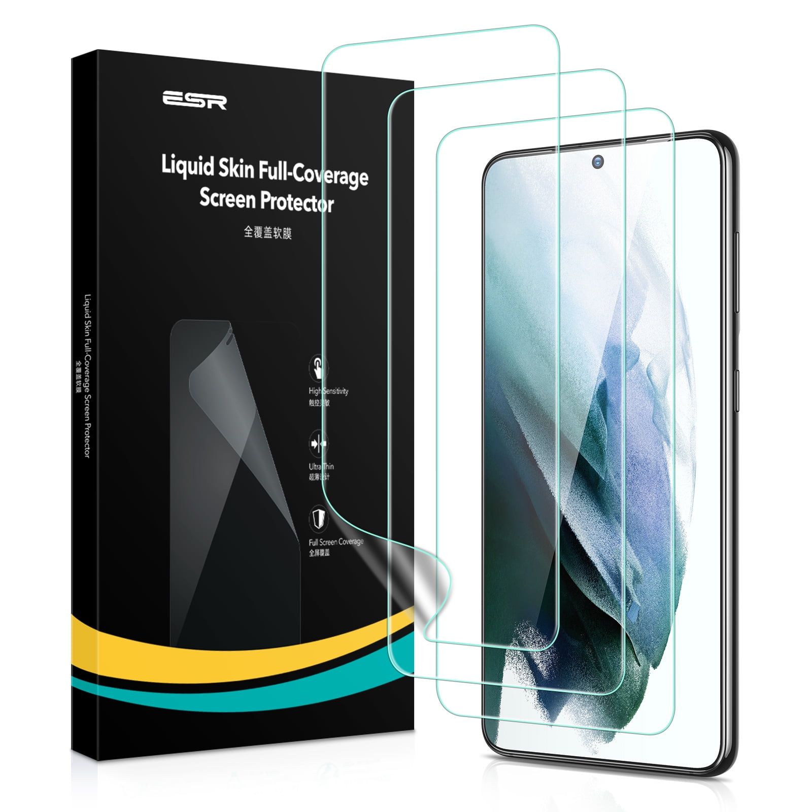 ESR [3 Pack] Liquid Skin Screen Protector Compatible with Samsung ...