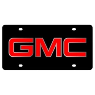 GMC Sierra Laser Etched Logo Stainless Steel License Plate Frame ...