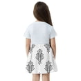 Black Firework Pattern Girls' Skirts A-Line Skirts with Under Dress ...
