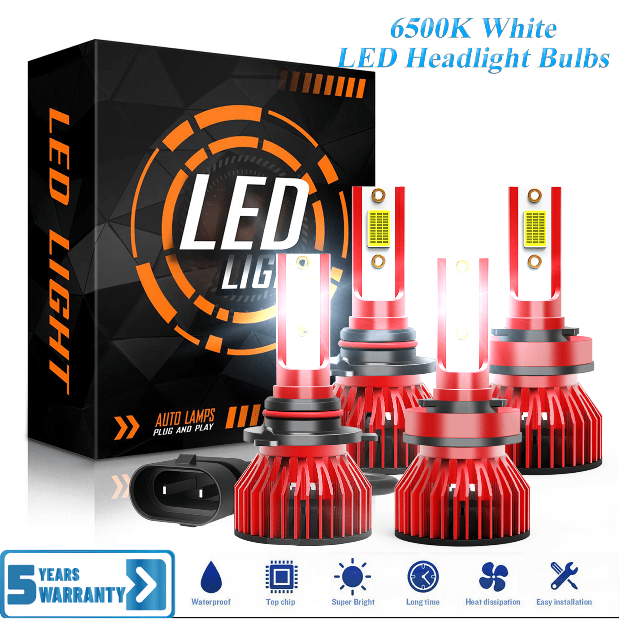 Click here for Aqj 9005 H11 Led Headlight Bulbs High Beam + Low B... prices