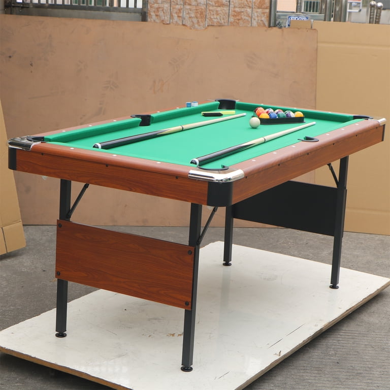 Foldable Pool Table 5.5 Ft - Portable Billiard Table With Complete ...