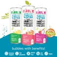 BUBBL'R Sparkling Water, 3 Flavors with Natural Caffeine, Antioxidants, 0 Sugar - 12 Fl Oz Cans ...