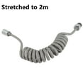 1ps Flexible Anti-wrap Telephone Line Style Bath Sprayer Connect Pipe ...