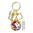 2026 World Soccer Event Miniature Soccer Ball Keychain Pendant, Match ...