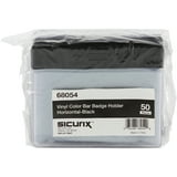 SICURIX Color-coded Vinyl Horizontal Badge Holder, Box of 50 - Walmart.com