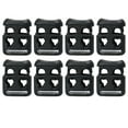 Unique Bargains 8 Pcs Spring Cord Lock Plastic Cord Fasteners Double