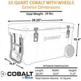 Blue Coolers Cobalt 55 qt Hard-Sided Cooler, Cobalt Blue (Wheeled ...