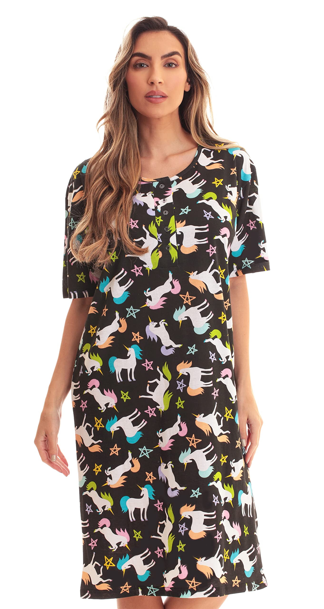 Just Love Short Sleeve Nightgown / Night Shirts Sleep Dress for Women ...