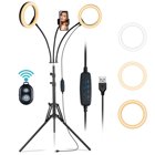 Bower 10" Tabletop LED Ring Light & Adjustable Ball-Head Tripod Stand ...