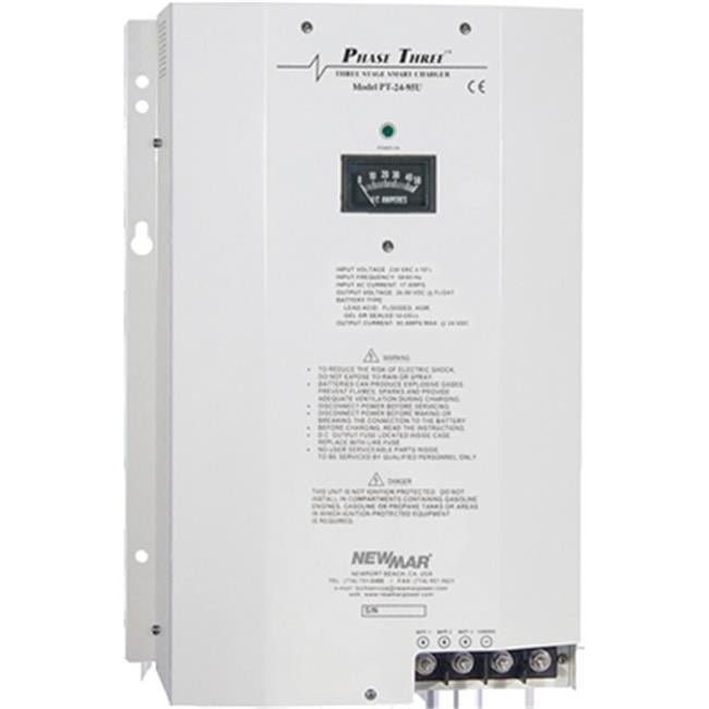 Newmar NMR-PT-24-45U 24V, 45A Phase Three PT Series 3 Bank Battery ...