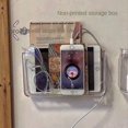 The transparent student dormitory wall storage box without punching on ...