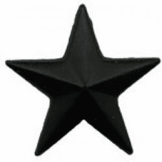 US Navy Admiral 1 Star Black Metal Rank Insignia - Walmart.com