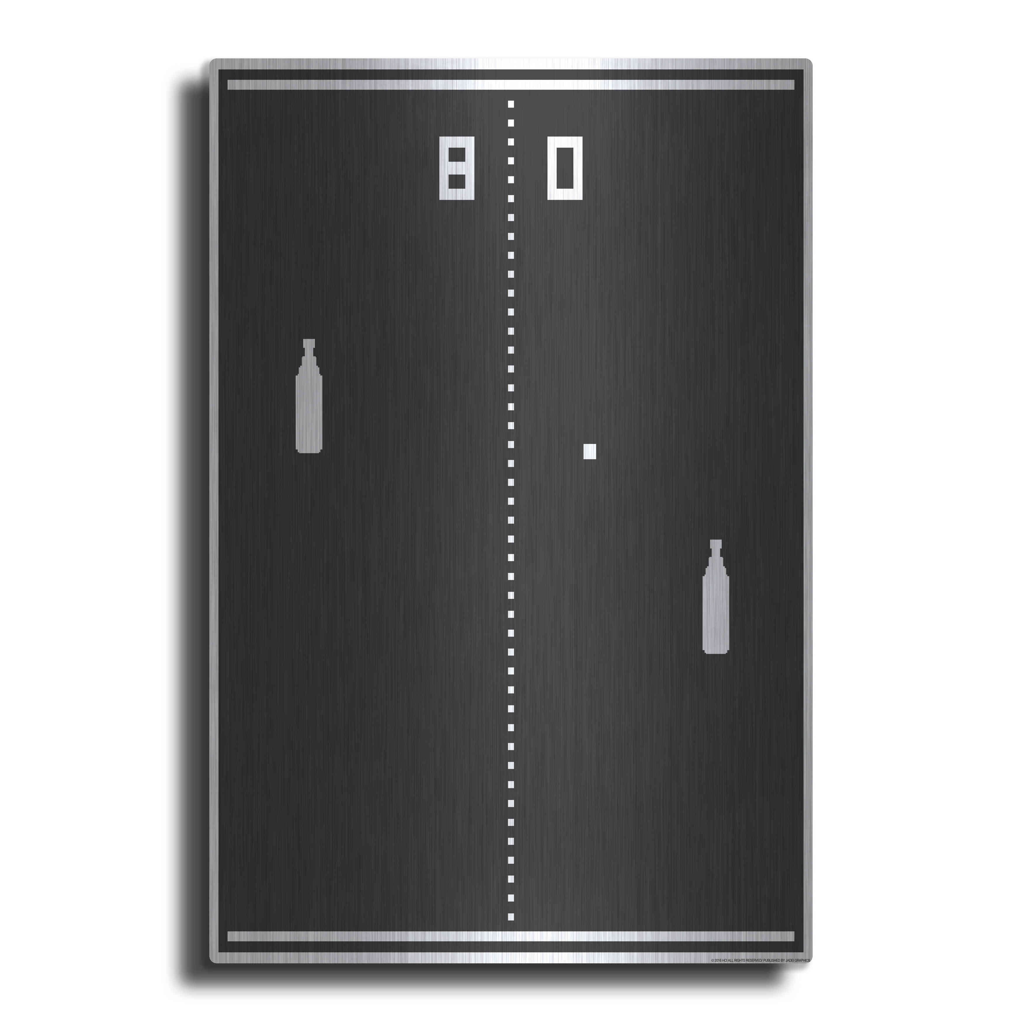 Luxe Metal Art 'New Pong' by JJ Brando, Metal Wall Art, 24"x36 ...