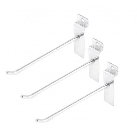 3/pk 10 inches (25cm) Length Silver Tone Metal Wall Hanger Display ...