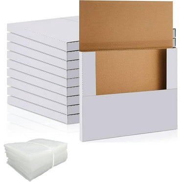 50pcs Vinyl Record Mailers White Holds 1-4 - 12" Record LP Cardboard ...
