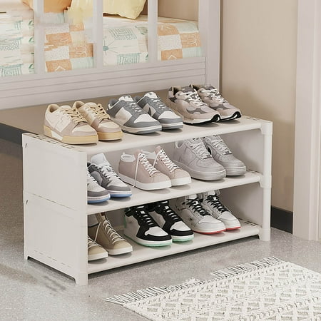 LSLJS Dortoir Shoe Rack Easy Storage Lit Storage Artefact Multi-Couches ...